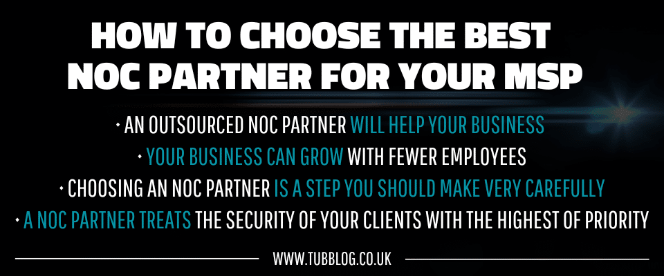 How to Choose the Best NOC Partner for Your MSP