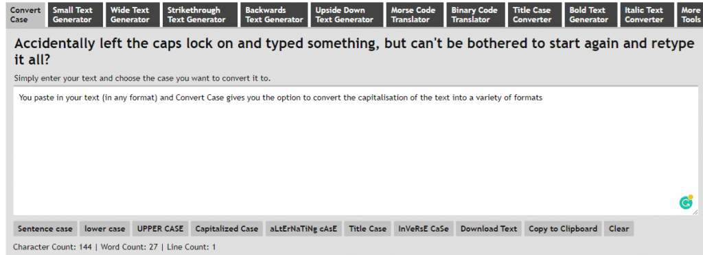 Convert Case - Convert Text to Lower Case - Tubblog: The Hub for MSPs