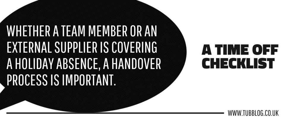 Be Prepared for the Summer Holidays: Time off Checklist