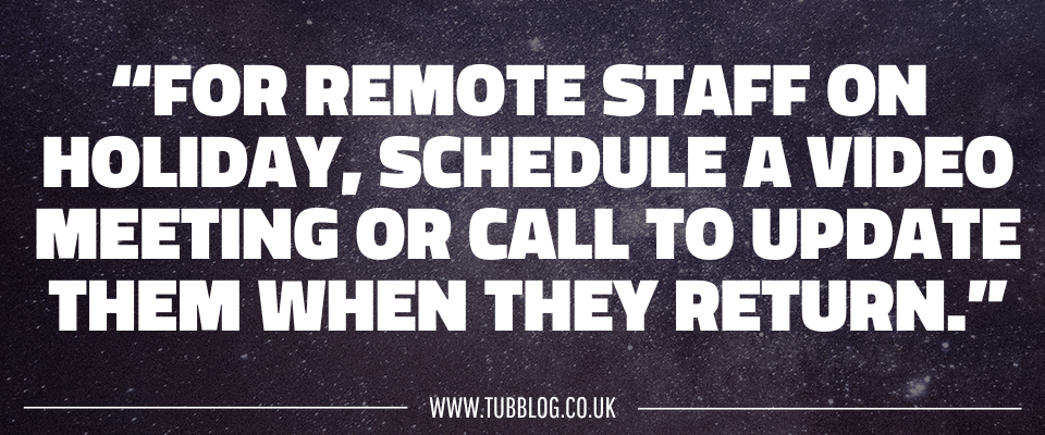 Be Prepared for the Summer Holidays: Time off Checklist